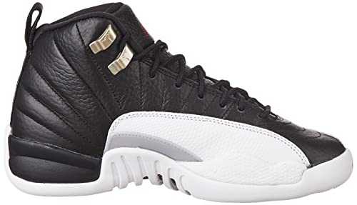 Jordan Boy's Air Jordan 12 Retro (Big Kid) Black/Varsity Red/White 4 Big Kid M