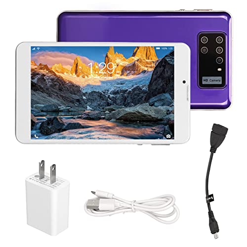 Cryfokt Tablet 7 inch, Android Tablet 3G Phone Tablets 2.4G 5G WiFi, Front 200W Rear 500W, 1200x1920 HD IPS Display Screen, 4GB 32GB 128GB Expand, 8 Cores Processor, 6000mAh Battery, Tablet PC(#1)