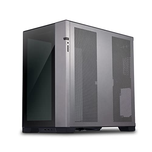 LIAN LI O11 Dynamic EVO Gaming PC Case E-ATX Desktop Computer Case - Mid Tower Chassis with Flexible Mode and Configuration, Tempered Glass Panel, USB Type-C Port, Easy Cable Management (Harbor Grey)