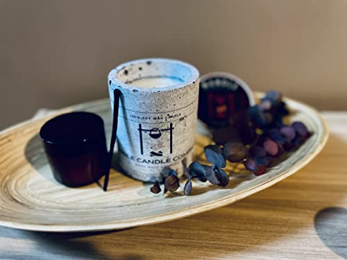 Mini Mandle | Sustainable 100% Soy Candle, Amber Glass Jar, Wood Wick, 2oz Candle (Vanilla, 2oz)