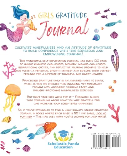 Girls Gratitude Journal: 100 Days To Practice Mindfulness With Prompts, Fun Challenges, Affirmations, and Inspirational Quotes for Kids in 5 Minutes a ... a Better Life! (Growth Mindset Read Aloud)
