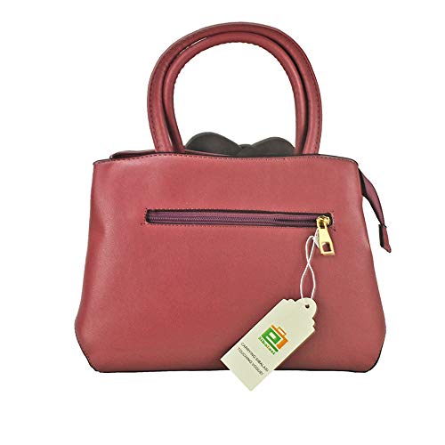 Sibalasi Women’s Flower Leather Top-Handle bag Small Floral Shoulder Bag Designer Handbags Handmade Purse (B-PI)