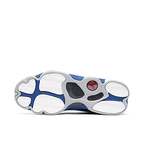 Jordan Boy's Air Jordan 13 Retro (Big Kid) White/Fire Red/French Blue/Light Steel Grey 5.5 Big Kid M