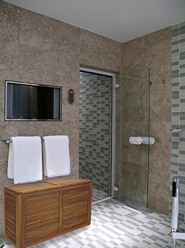 The Original Nila Teak Wall Hugging Louvered Double Hamper