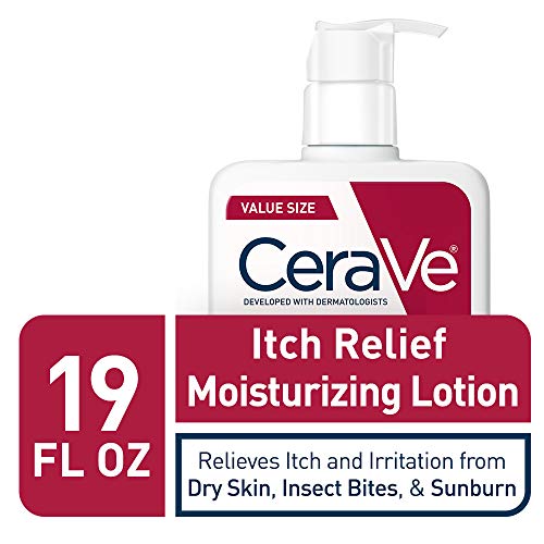CeraVe Moisturizing Anti Itch Lotion with Pramoxine Hydrochloride | Relieves Itch with Minor Skin Irritations, Sunburn Relief, Bug Bites | 19 Ounce