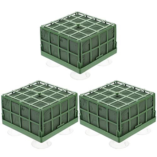 Ciieeo 3pcs Car Ornament Green Flowers Car Mount Car Decorations Greenery Floral Foam Dining Room Table Decor Car Kit Flower Sucker Base Fresh Floral Sucker Base Happy Word Wedding