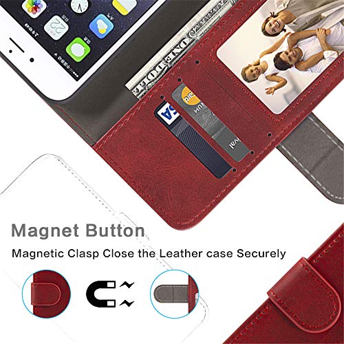 Infinix Smart 5A Case, Leather Wallet Case with Cash & Card Slots Soft TPU Back Cover Magnet Flip Case for Infinix Smart 5A (6.6β)