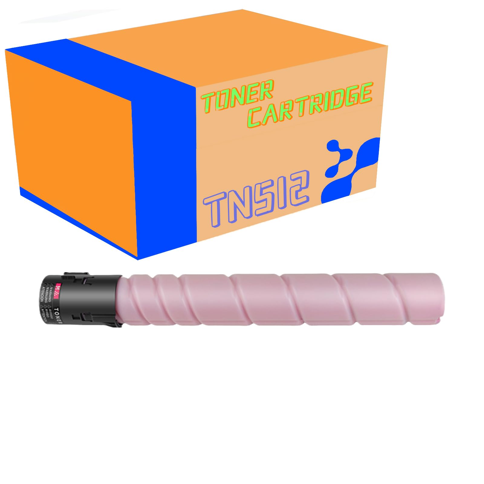 CLOGGS TN512 Toner Cartridge for Konica Minolta, Compatible Bizhub C454 C554 C454e C554e Printer Magenta*1