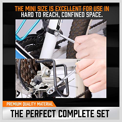 HORUSDY 20-Piece Mini Wrench Set, Small Wrench Set, Metric and SAE Mini Combination Wrench Set