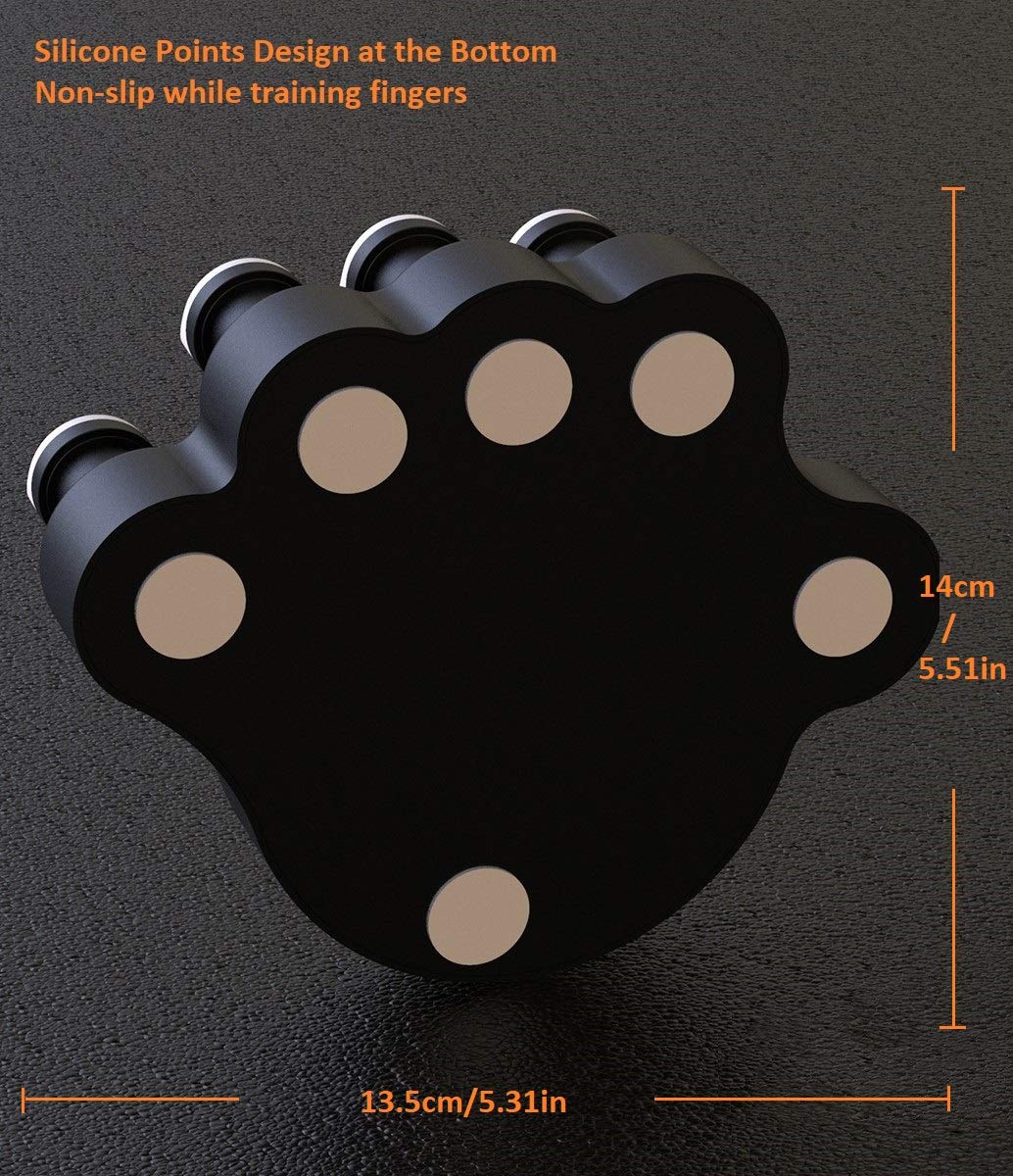 Moreup Piano Finger Trainers, Hand Grip Exerciser Ergonomic Training Finger Pressing Posture Correction Tool for Guitar Piano Trigger Finger Training Arthritis Therapy and Grip 2PCS/Set Black