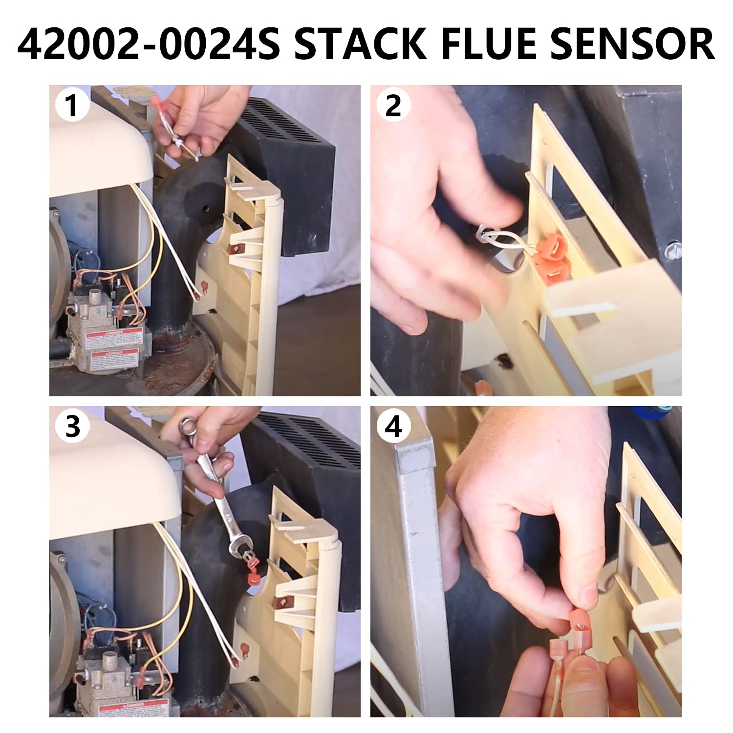 Funmit 42002-0024S Stack Flue Sensor Replacement for Pentair Sta-Rite MasterTemp Max-E-Therm Pool and Spa Heater Electrical System SR200 SR333 SR400