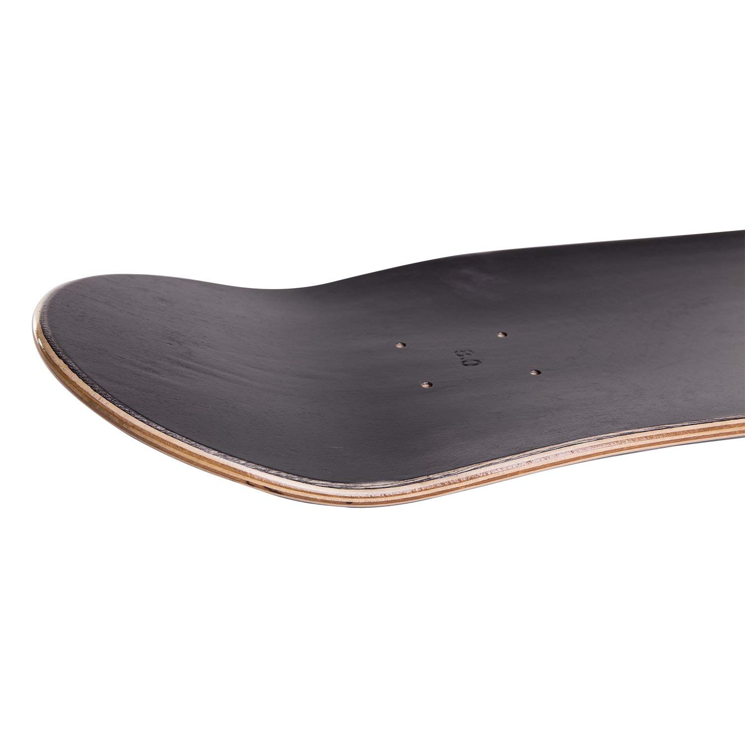 Cal 7 Blank Maple Skateboard Decks (Bundle of 10) (8.5 inch, Black)