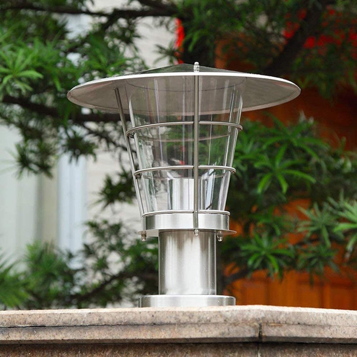 SMLZV Column Headlight,Waterproof E27 Post Lights Modern Simple European Column Lamps Garden Door Street Park Home Villa Lighting
