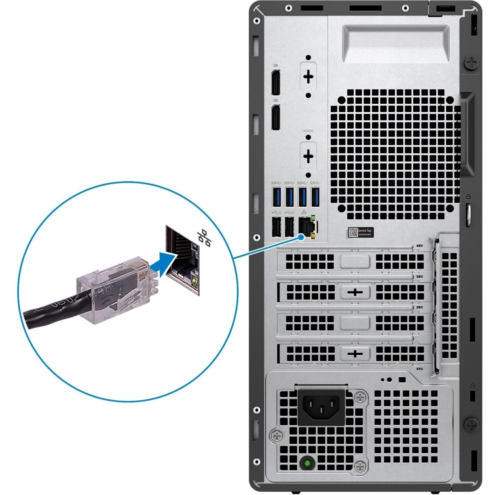Dell OptiPlex 5000 Desktop Computer - Intel Core i5 12th Gen i5-12500 Hexa-core (6 Core) 3 GHz - 8 GB RAM DDR4 SDRAM - 256 GB M.2 PCI Express NVMe 3.0 x4 SSD - Tower - Black