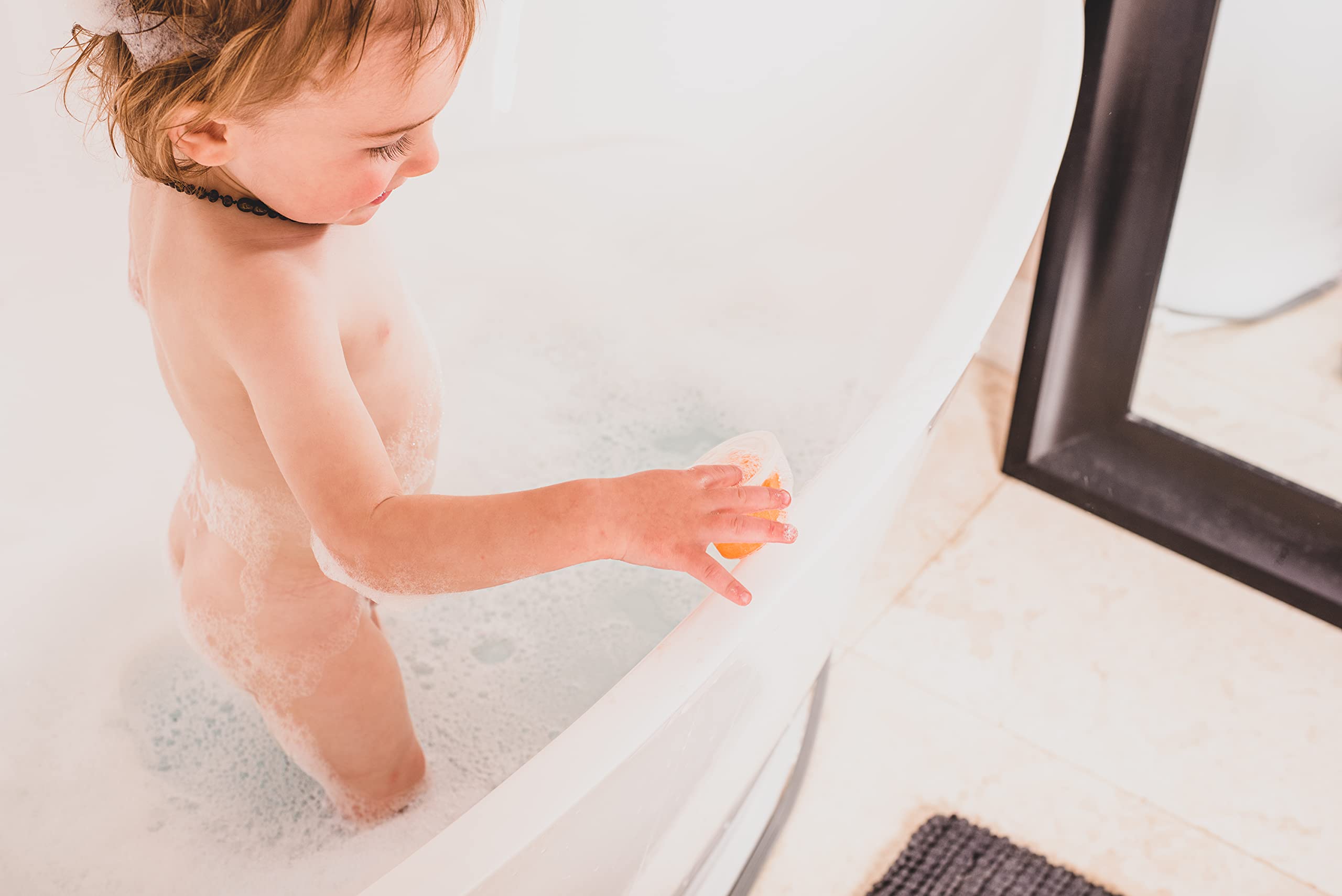 Punkin Butt Bubble Bath Dough - Natural Handmade Moldable Soap for Colorful Sensory Play at Bath Time