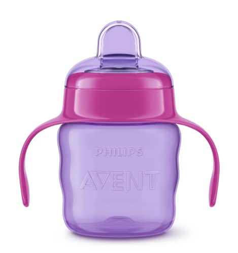 Philips Avent Classic Soft Spout Cup, 200ml (Pink/Purple)