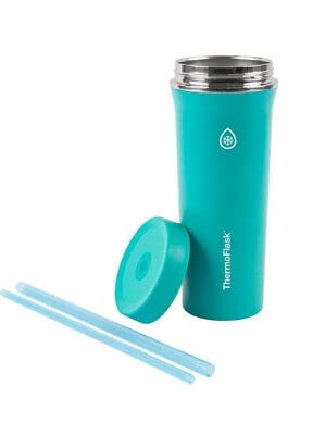 Thermoflask 32oz Insulated Standard Straw Tumbler, 2-Pack (Purple&Gray) (2, 9x12)