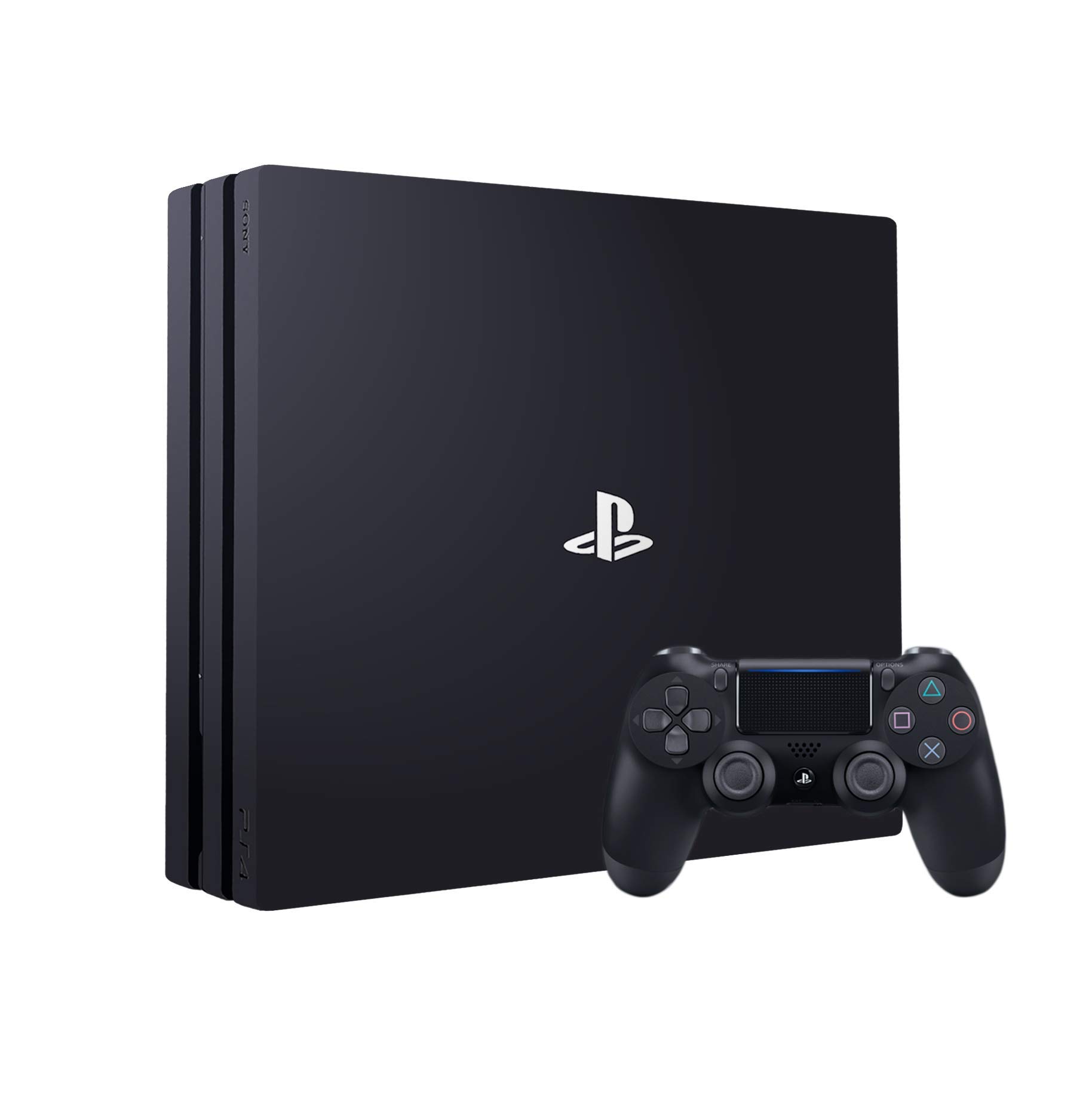 Sony PlayStation 4 Pro 4K HDR Gaming Console with DualShock 4 Wireless Controller, 2TB SSHD Hybrid Drive, Jet Black (Renewed) [video game]