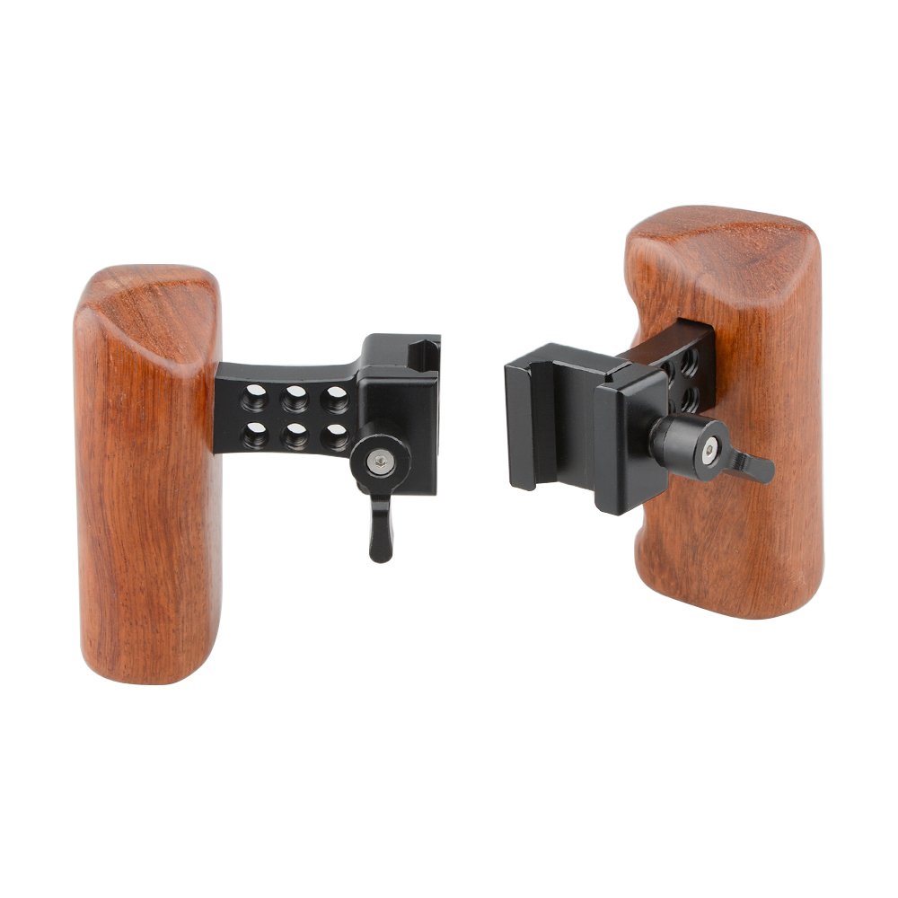 CAMVATE DSLR Wood Wooden NATO Handle Grip (A Pair) - 1660