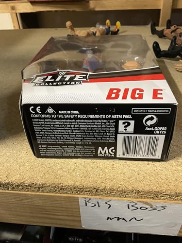 WWE Big E Elite Series #79 Deluxe Action Figure with Realistic Facial Detailing, Iconic Ring Gear & Accessories