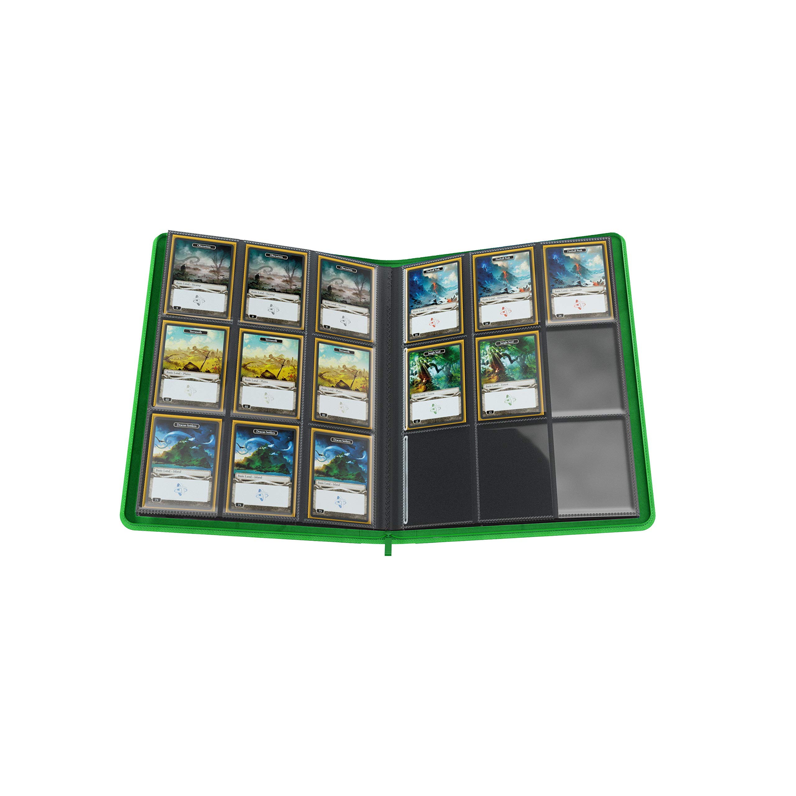 Zip-Up Album: 18-Pocket Green