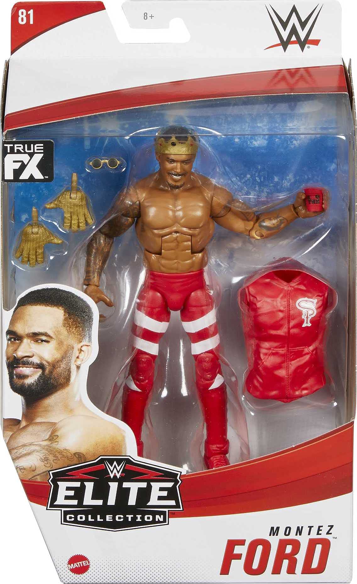WWE Montez Ford Elite Collection Series 81 Action Figure 6 in Posable Collectible Gift Fans Ages 8 Years Old and Up​