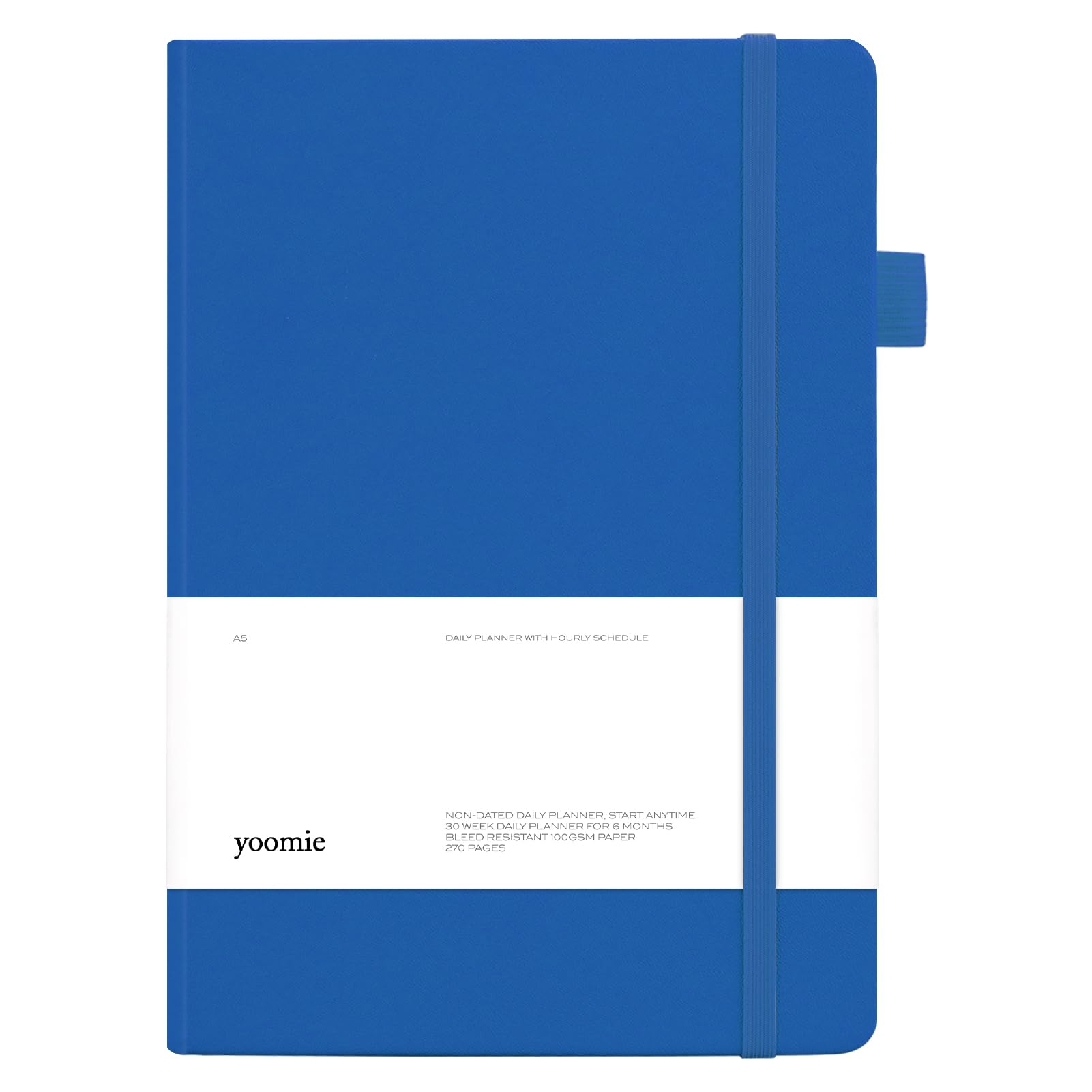 Daily Planner 2024. Undated Daily, Weekly & Monthly Planner with Time Slots. Achieve Your Goals – Organize Your Life with This Weekly Planner, A5 size, Hardcover Agenda. Start Anytime Weekly Monthly