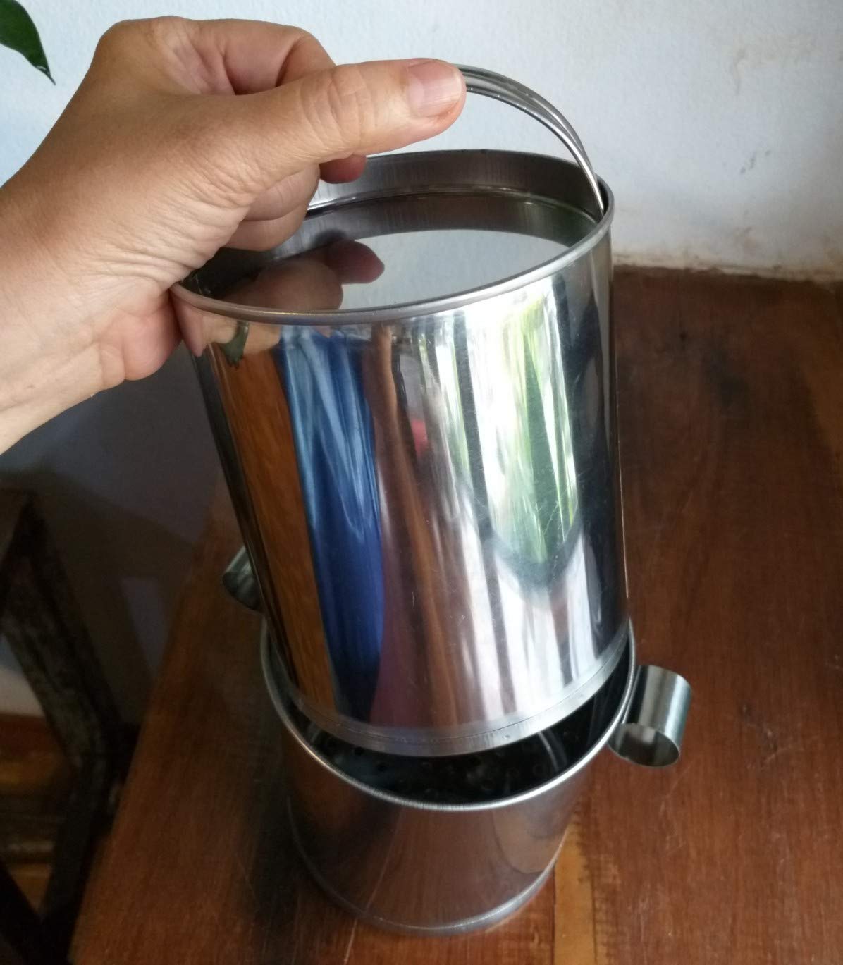 Lod Chong Singapore Thai Cookware Sruut Cendol Maker Traditional Coconut Milk Dessert And Noodles Stainless 5" x 7.5"