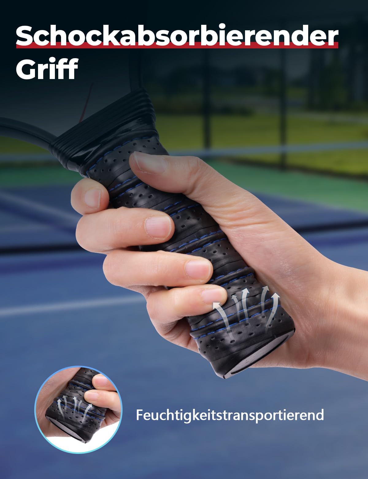 DEERFAMY Pickleball Paddles Set of 2, Graphite Carbon Fiber and Polypropylene Honeycomb Core, USAPA Approved Pro Pickleball Rackets with Cushion Grip, Lightweight for Beginners & Professional