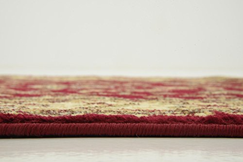 Unique Loom Voyage Collection Traditional Oriental Classic Intricate Design Area Rug (3' 3 x 5' 3 Rectangular, Red/Gold)