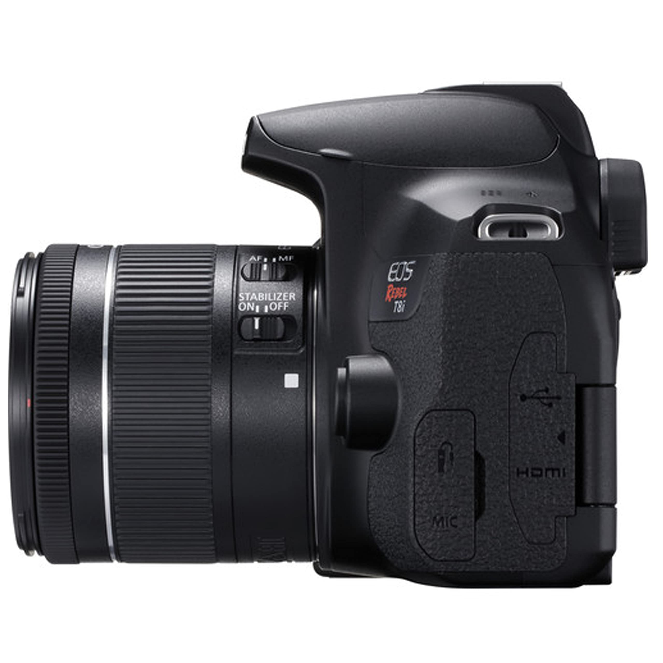 Canon EOS Rebel T8i DSLR Camera w/EF-S 18-55mm F/4-5.6 is STM Lens + 2X 64GB Memory + Case + Filters + Tripod + More (35pc Bundle)