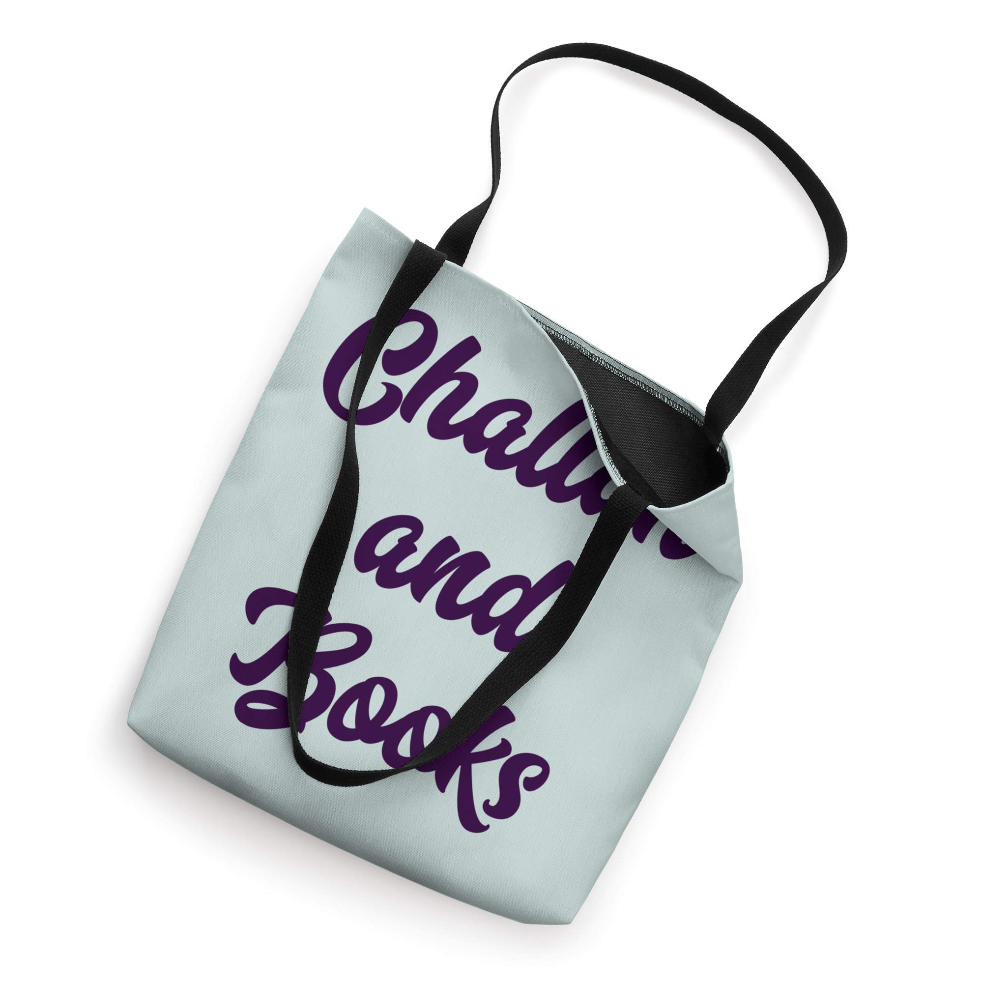 Challah And Books Jewish Book Lover Shabbat Shalom Reading Tote Bag