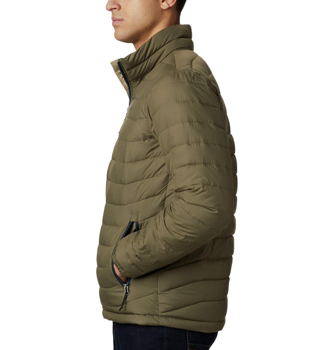 Columbia Men's Powder Lite Jacket, Stone Green, Large Tall