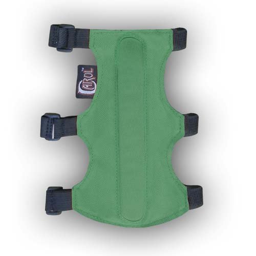 Carol Target Archery Fabric ARM Guard (19cm Long x 9cm Wide) FAG219GREEN.