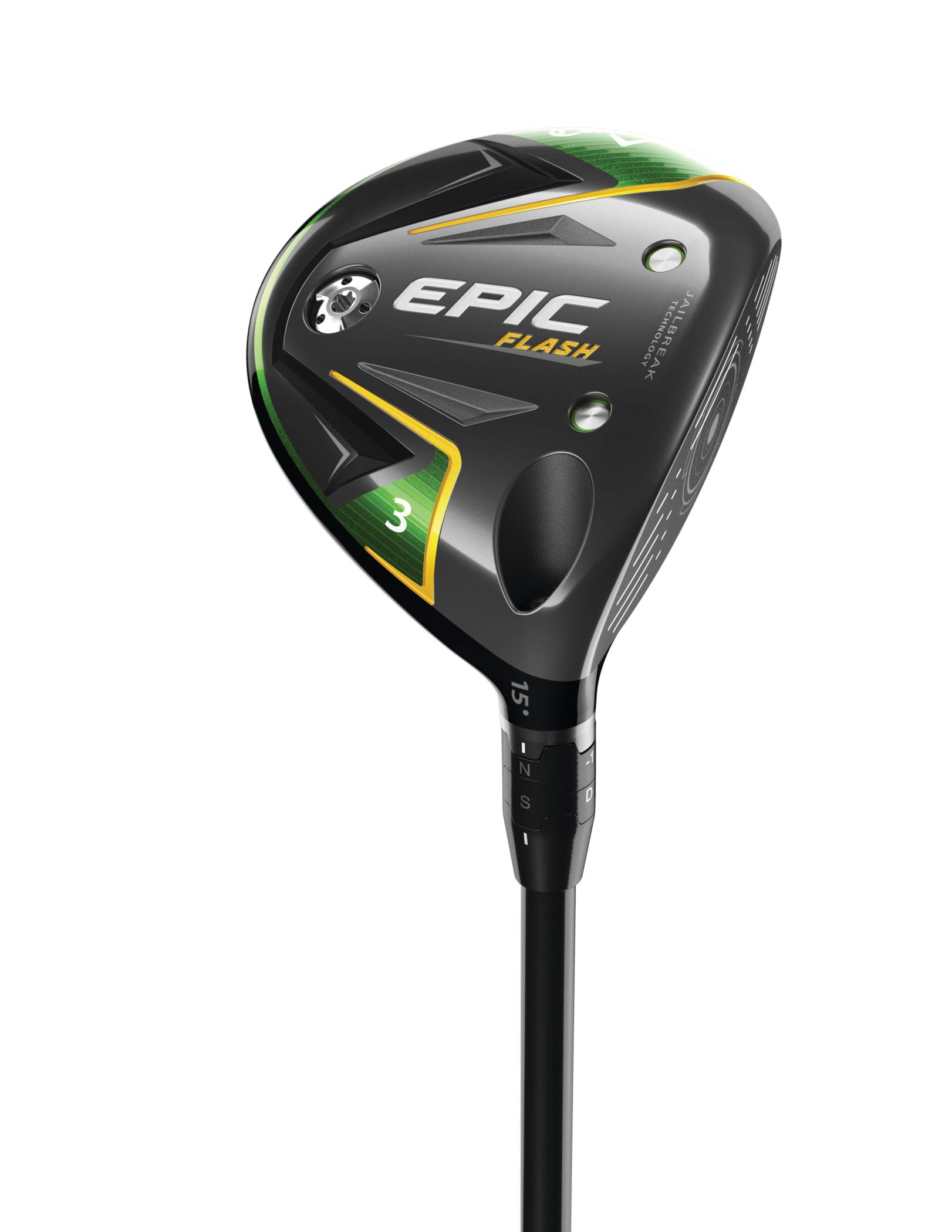 Callaway Golf 2019 Epic Flash Fairway Wood, 3 Wood, 15.0 Degrees, Right Hand, Regular Flex , Black
