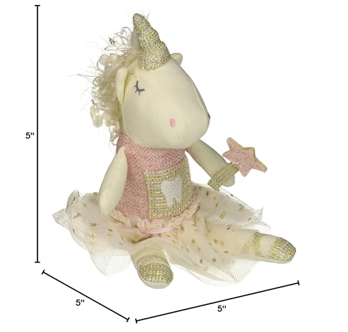 Mud Pie Unicorn Tooth Fairy Pink One Size