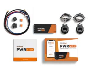 Generac W2HEM GNRC PWRview Monitor, Black, Orange