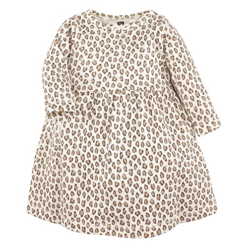 Hudson Baby Infant and Toddler Girl Cotton Dresses, Blush Rose Leopard, 18-24 Months