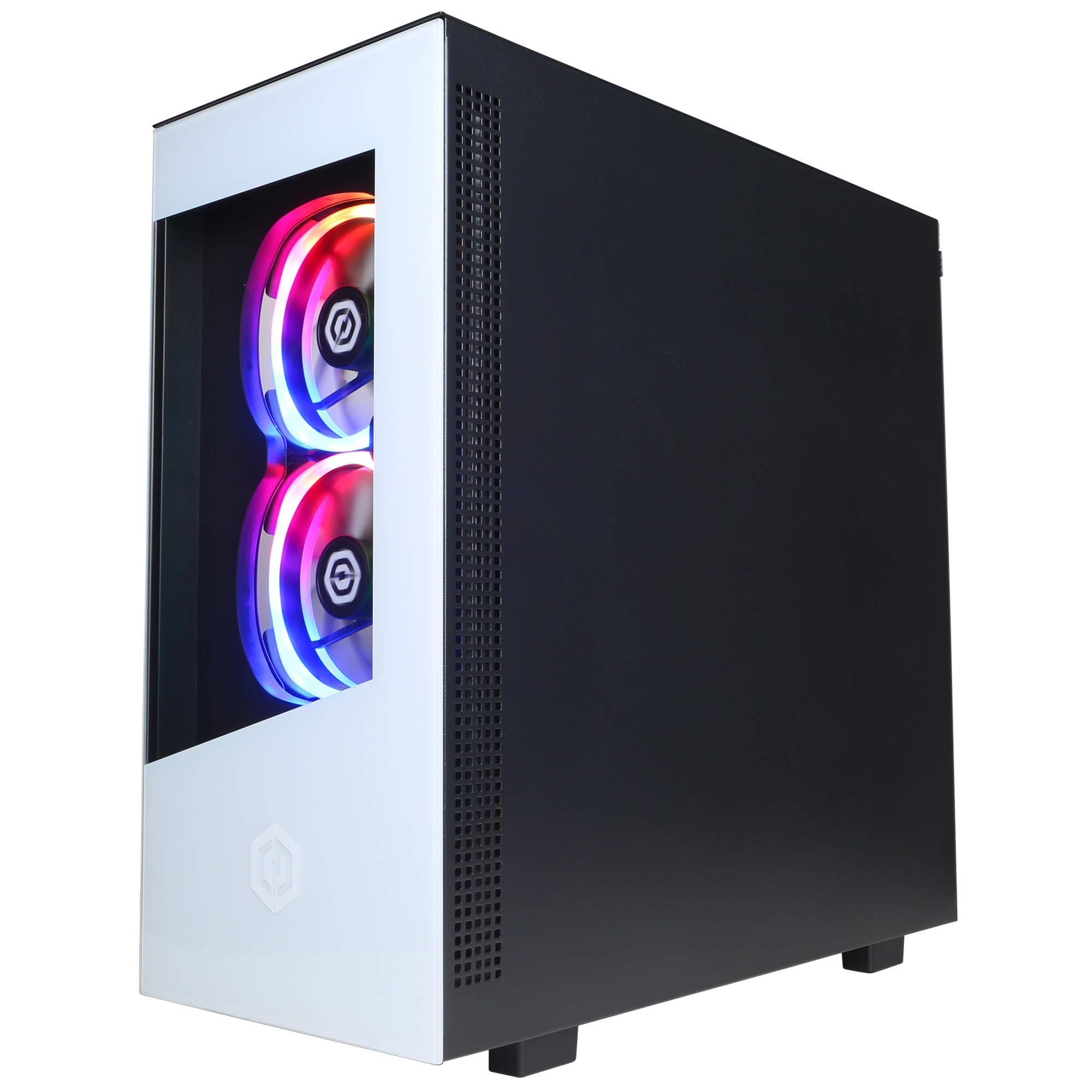 CYBERPOWERPC Gamer Master Gaming PC, AMD Ryzen 3 4100 3.8GHz, GeForce GT 1030 2GB, 8GB DDR4, 500GB PCI-E NVMe SSD, WiFi Ready & Win 11 Home (GMA888A7), White
