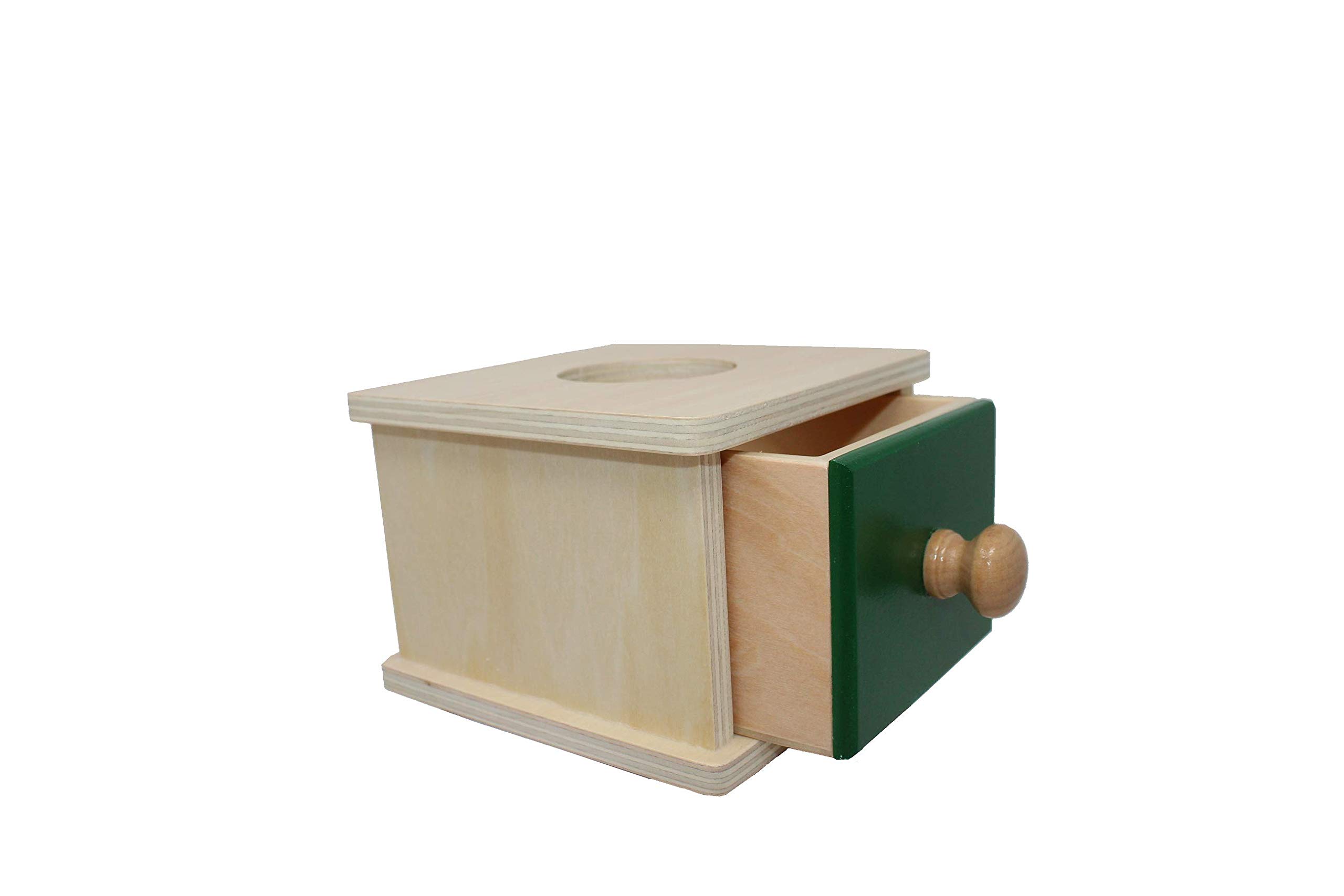 SpeechTeach Montesorri Toys for Baby, Object Permanence Box for Infant, Ball Box, Great for Toddlers and Babies, 2, 3, and 4 Year Olds, Comes with 1 Ball