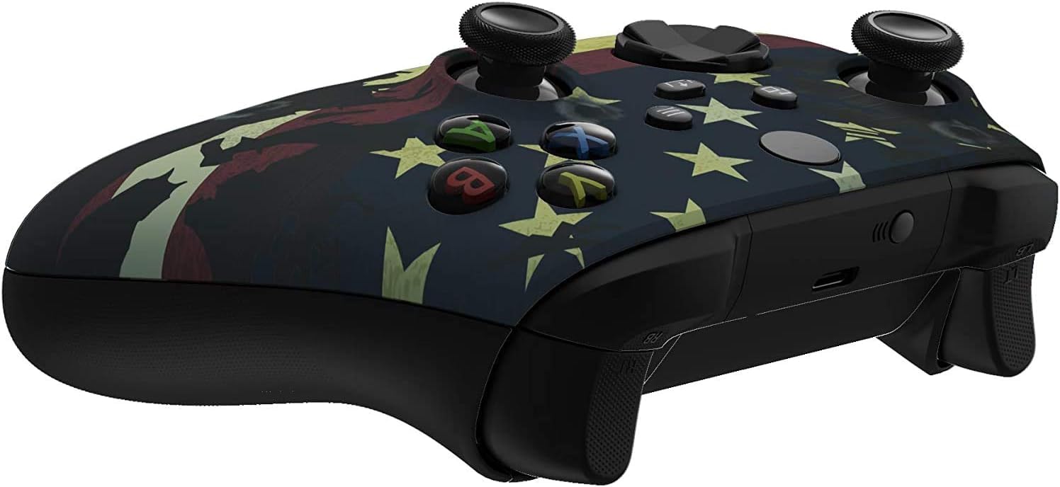 Xbox Custom Gaming Controller -Soft Shell for Comfort Grip X for Microsoft Xbox Series X/S 1 (Flag)