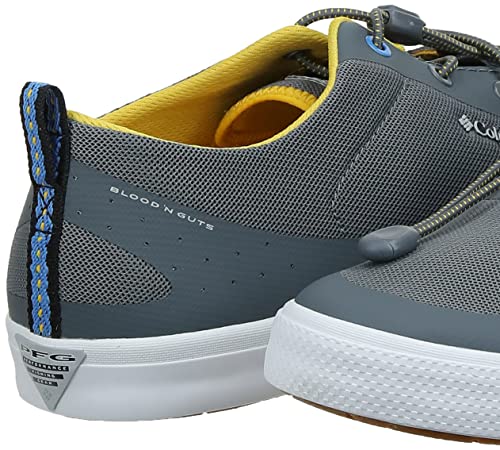 Columbia Mens Dorado CVO PFG Boat Shoe, Ti Grey Steel/Electron Yellow, 12 Wide US