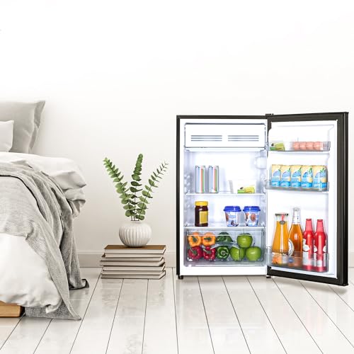 Danby DCR044B1BM-6 4.4 Cu.Ft. Compact Refrigerator with Chiller-Mini Fridge for Bar, Dorm, Basement, Den, Kitchen, or Living Room, Black