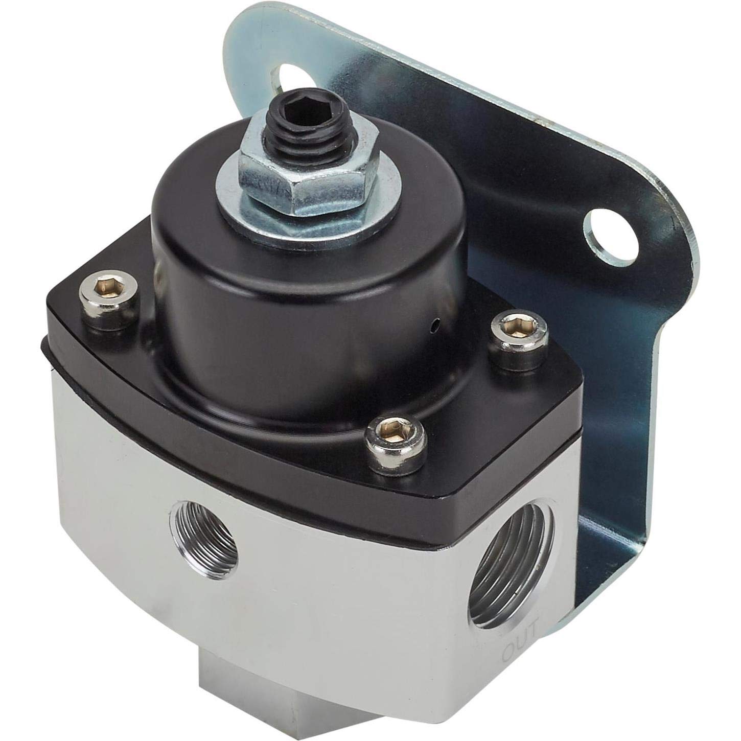 Speedway Motors Fuel Pressure Regulator, 5-12 PSI, Non-Return Style, CNC Lightweight Billet Aluminum, Universal Fit - Consistent and Reliable Performance