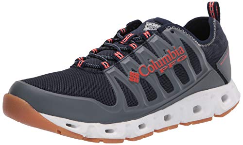 Columbia PFG Men's Megavent II PFG Shoe, Collegiate Navy/Blood Orange, 7 Regular US