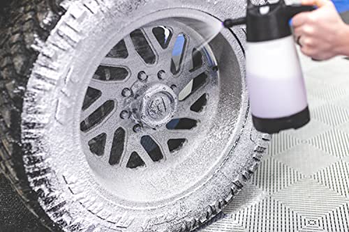 Goizper Group iK Sprayers - Foam Pro 2+ (Plus) Sprayer - Pump Spray Foamer with Schrader Valve - Professional Car Wash & Detailing, Dry/Wet Foam, Pressure Release Safety Valve, PVC Hoses (1.25 Liters)