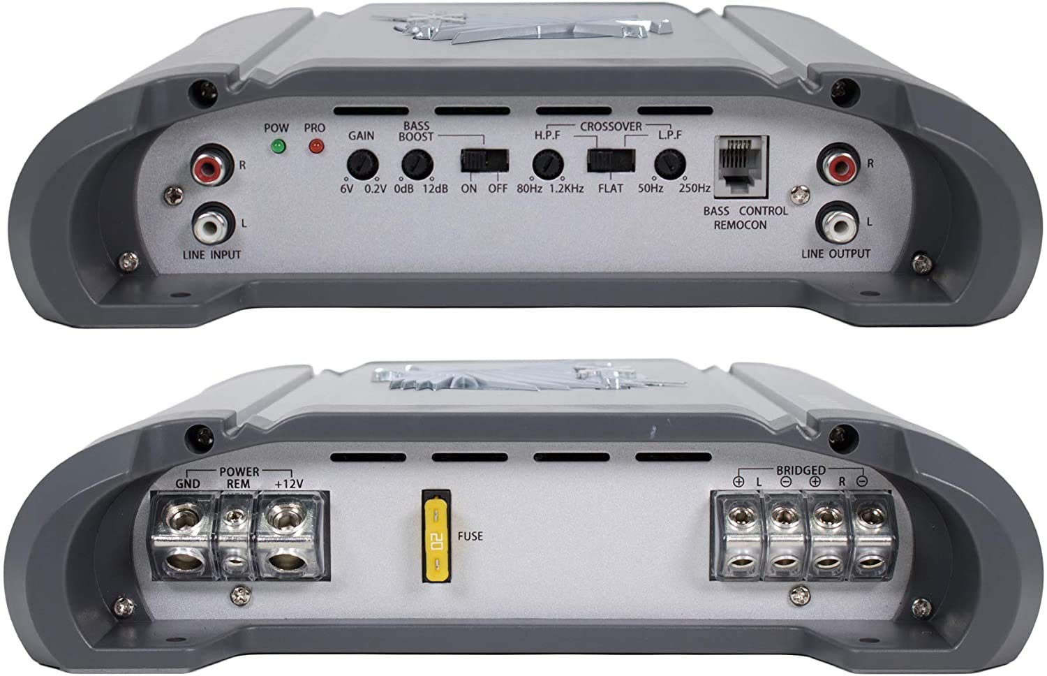 SoundXtreme Audio System ST1000.2 Stereo Car Amplifier - 2000 Watt Amp, 2/4 Ohm Stable, Class A/B, Mosfet Power Supply, Remote Subwoofer Control, Subwoofer Amplifier