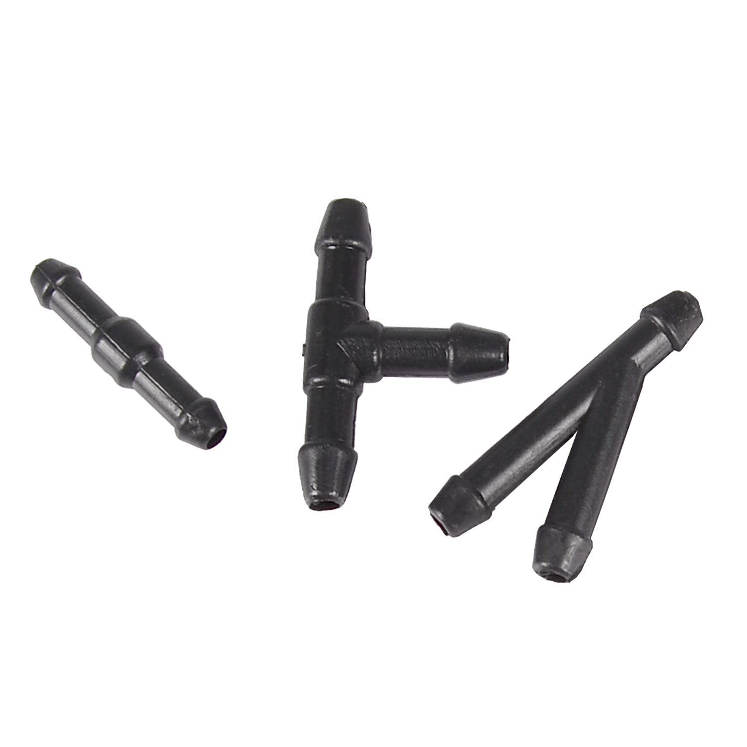CPWUFIYD Windshield Washer Nozzle Hose Kit, Universal 3 Meters Washer Fluid Hose with 3 Pcs Hose Connectors Suitable for Most Windshield Washer Nozzle Installation