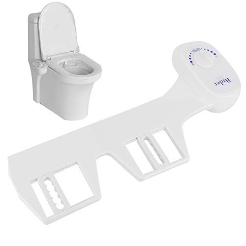 NDNCZDHC Single Nozzle Bidet Attachment for Toilet, Non Electric Bidet Toilet Seat Attachment with Self Cleaning and Hose, Bidet Sprayer for Toilet(G1/2)