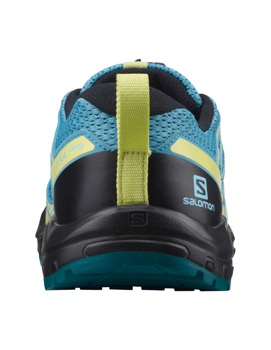 Salomon Kid's XA PRO V8 Trail Running Shoes, Delphinium Blue/Black/Charlock, 6 Big Kid